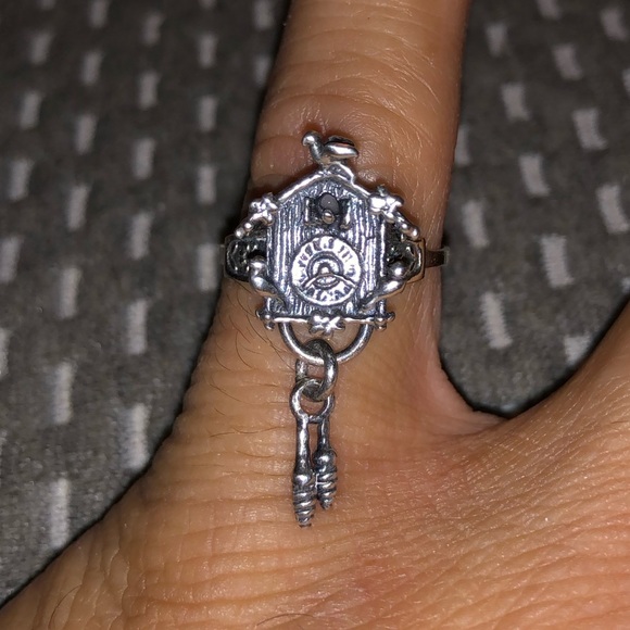 Jewelry | Vintage Sterling Silver Cuckoo Clock Ring | Poshmark